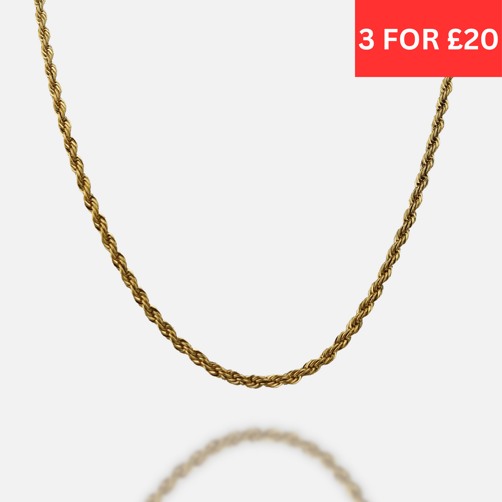 3mm Rope Chain - Gold – Misión